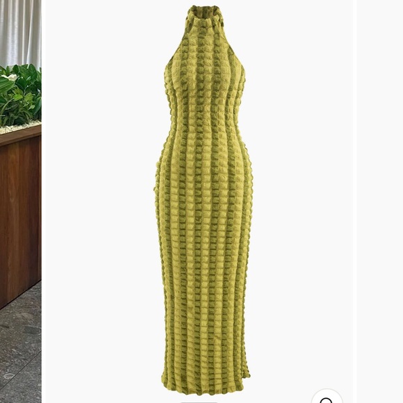 Micas | Dresses | New Micas Womens Popcorn Textured Halter Backless ...